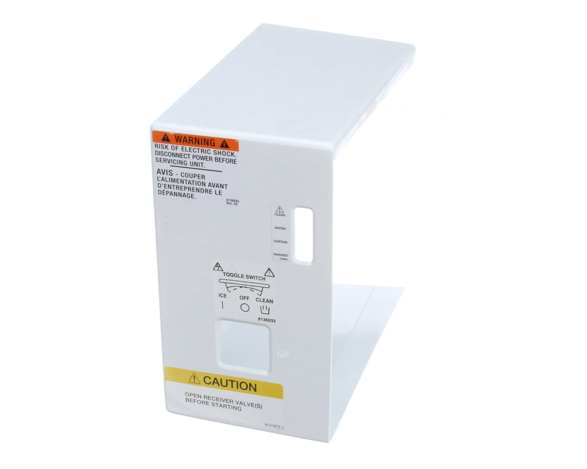 Control Box Cover W/ Labels